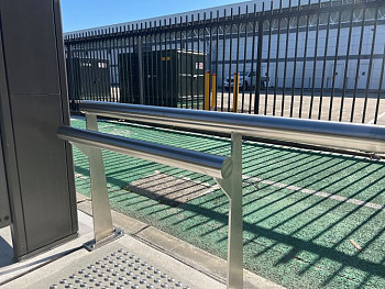Custom Barrier and Bus Stop Leaning Rails-Emerdyn